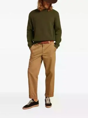 GOLDEN GOOSE Cropped Straight-Leg Chinos
