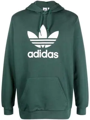 Adidas Logo-print Hoodie - Green