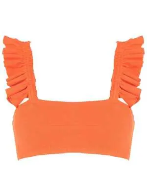 CLUBE BOSSA Zarbo Square-neck Bikini Top - Orange