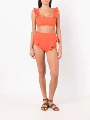 CLUBE BOSSA Zarbo Square-neck Bikini Top - Orange