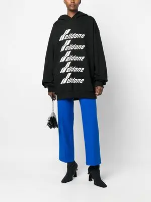 We11Done Logo-print Hoodie - Black