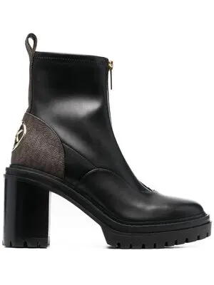 Michael Kors Logo-print 90mm Leather Ankle Boots