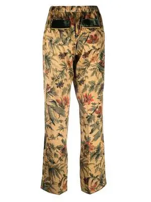F.R.S FOR RESTLESS SLEEPERS Floral-print Trousers - Yellow