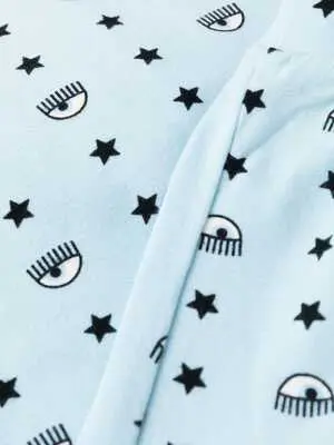 CHIARA FERRAGNI Eye Star Henley-neck Pajamas