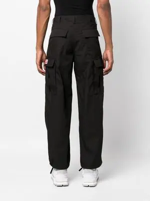 Kenzo Cotton Cargo Trousers - Black