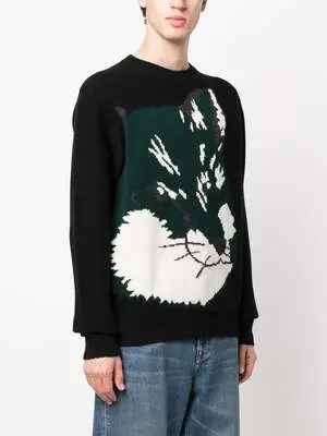 Maison Kitsuné Fox Head Jacquard Jumper