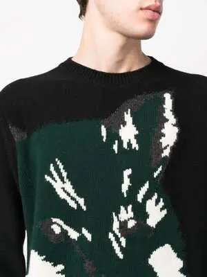 Maison Kitsuné Fox Head Jacquard Jumper