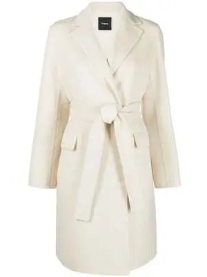 Theory Belted Wool Coat