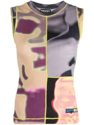 DIESEL® Graphic-print Tank Top