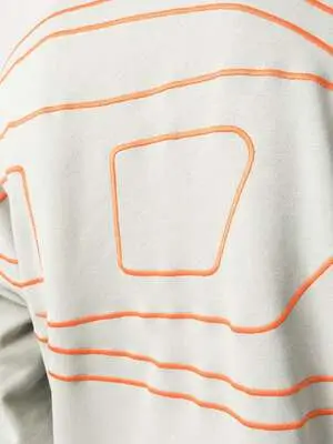 DIESEL® Cotton Logo Hoodie - Grey