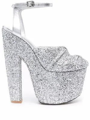 Giambattista Valli Glitter Platform Pumps