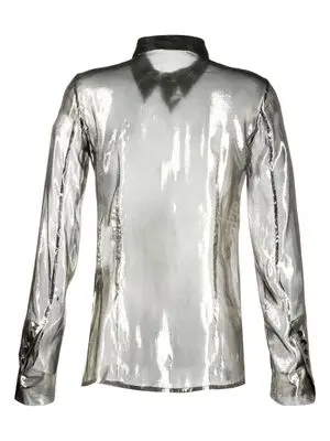 SAPIO Lamé-effect Long-sleeved Shirt