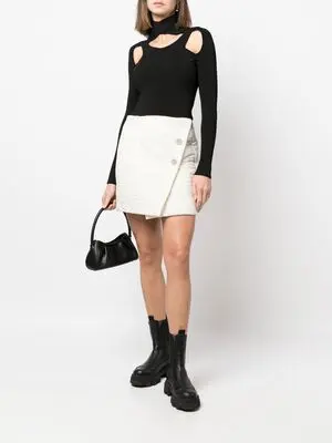 Emporio Armani Quilted Wrap Skirt