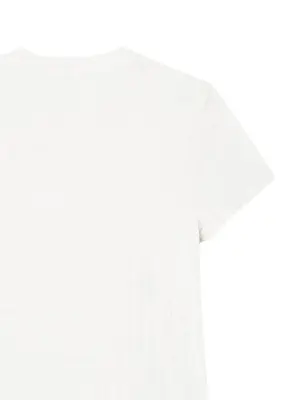 RE/DONE Pointelle-knit Cotton T-shirt
