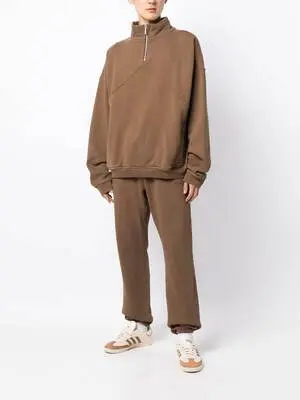 Rhude Drawstring-waist Cotton Track Pants - Brown