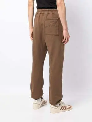 Rhude Drawstring-waist Cotton Track Pants - Brown