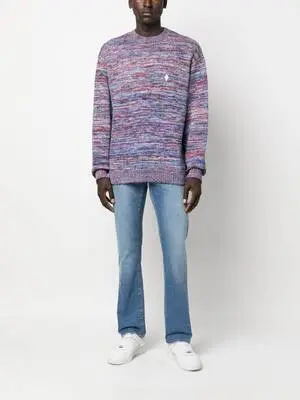 COUNTY OF MILAN Marcelo Burlon Logo Patch Crew-neck Jumper
