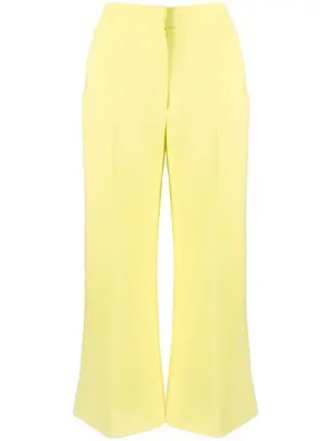Emilio Pucci Pressed-crease Flared Trousers - Yellow