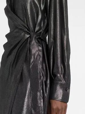 Brunello Cucinelli Shiny Wrap Dress