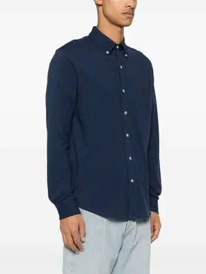 Polo Ralph Lauren Logo-embroidered Button-down Shirt - Blue