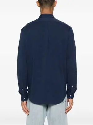Polo Ralph Lauren Logo-embroidered Button-down Shirt - Blue