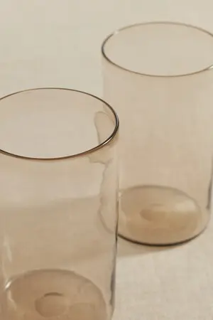 Brunello Cucinelli Set Of Four Water Glasses With Krion Holder
