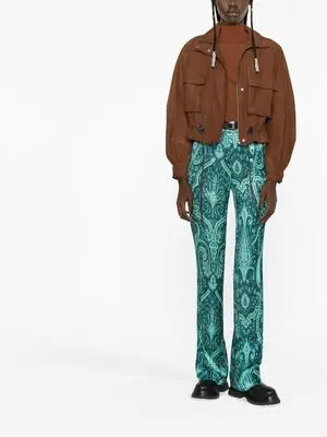 Etro Paisley-pattern Flared Trousers
