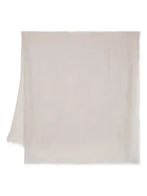 Faliero Sarti Fine-knit Frayed Scarf - Neutrals