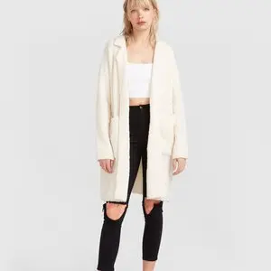 BELLE & BLOOM Days Go By Sustainable Blazer Cardigan - Black Cream