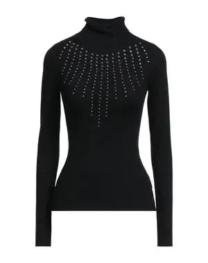 John Richmond Turtleneck Top With Appliqués - Black