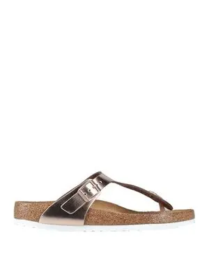 BIRKENSTOCK Thong Sandal In Soft Leather - Orange