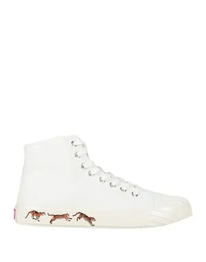 Kenzo High-Top Sneakers Ivory