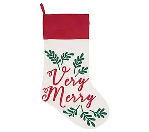 C&F HOME Very Merry Stocking - One-color