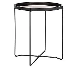 SAFAVIEH Small Round Tray Top Accent Table