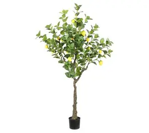 SAFAVIEH Faux Lemon 60' Potted Tree - One-color