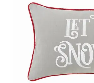 C&F HOME 22' X 14' Let It Snow Printed Throw Pi Llow