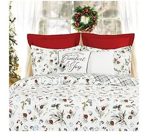 C&F HOME 18' X 18' Comfort & Joy Embroidered Th Row Pillow