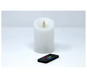 LUMINARA 4' Color Changing Flameless Candle Wit H Remote