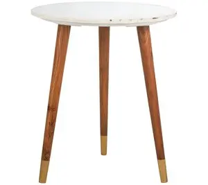 SAFAVIEH Valerie Round Marble Accent Table - One-color