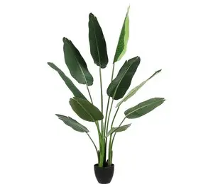 SAFAVIEH Faux Banana 63' Potted Leaves - One-color