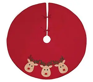 C&F HOME 54' Reindeer Games Tree Skirt - One-color