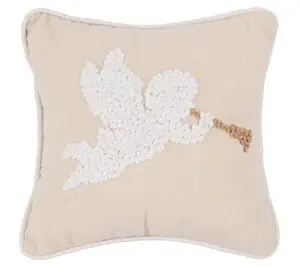 C&F HOME 8' X 8' Singing Angel French Knot Throw Pillow - One-color