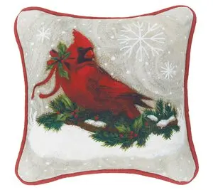 C&F HOME Woodland Cardinal Petite Printed Throw Pillow - One-color