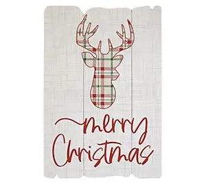 SINCERE SURROUNDINGS 14' Merry Christmas Deer S Plendid Fence - One-color