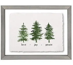 SINCERE SURROUNDINGS 14' Love Joy Trees Floatin G Frame Art - One-color