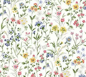NEXTWALL Wildflowers Peel And Stick Wallpaper - One-color
