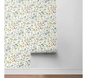 NEXTWALL Wildflowers Peel And Stick Wallpaper