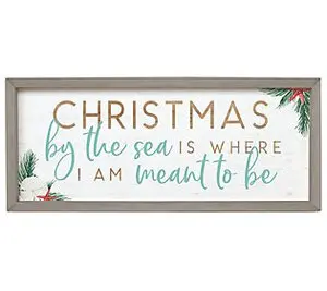 SINCERE SURROUNDINGS 24' Christmas The Sea F Armhouse Frame - One-color