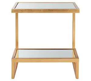 SAFAVIEH Kennedy Mirror Top Gold Accent Table - One-color