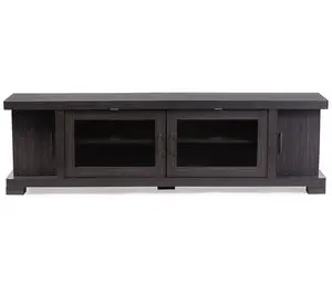 BAXTON STUDIO Viveka 70' Wood Tv Cabinet With 2 Glass Doors A D 2 Doors - One-color